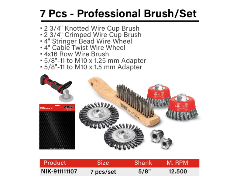 Professional Brush/Set - 7 Pcs