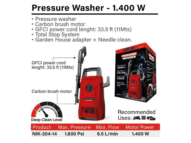 Pressure Washer - 1.400 W